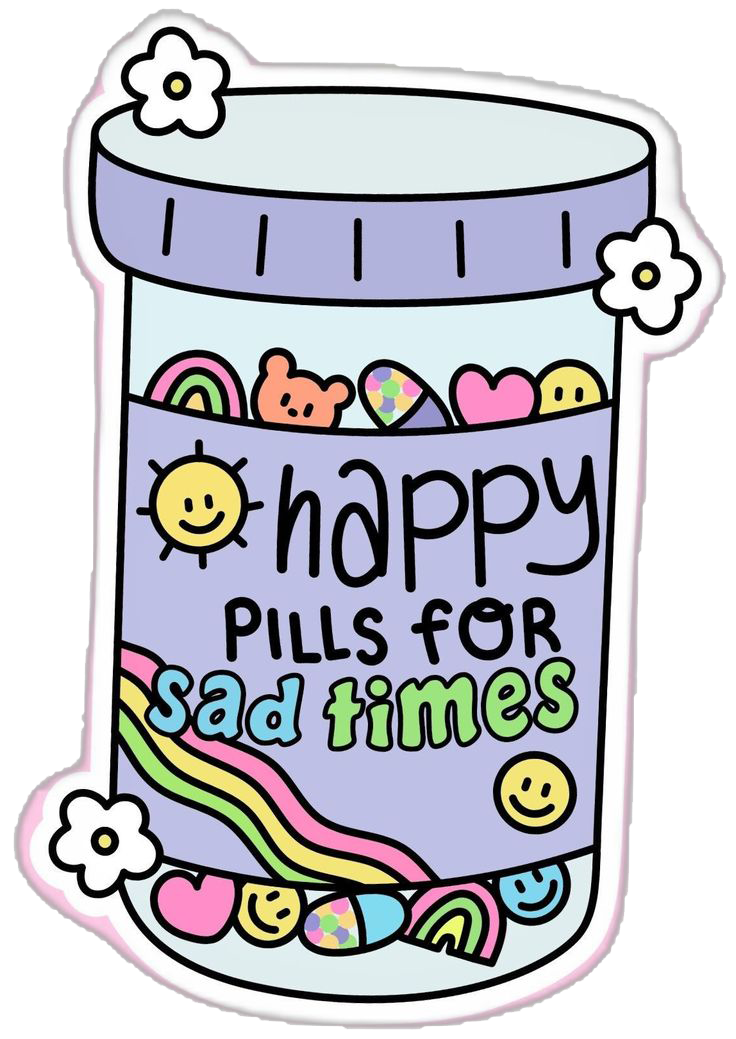 Happy pills Sticker – HERNAMEIS JAMILA